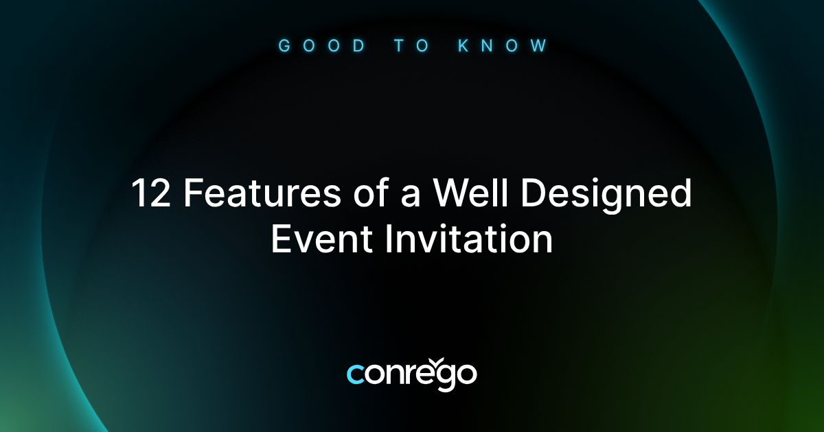 12 Features of a Well Designed Event Invitation - CONREGO